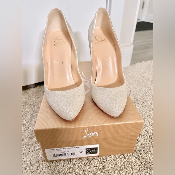 Christian Louboutin | Shoes | Christian Louboutin Merci Allen 0 Glitter ...